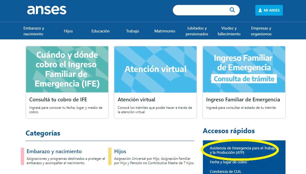 La web de ANSES ya permite realizar consultas sobre el programa de asistencia a las Pymes ...